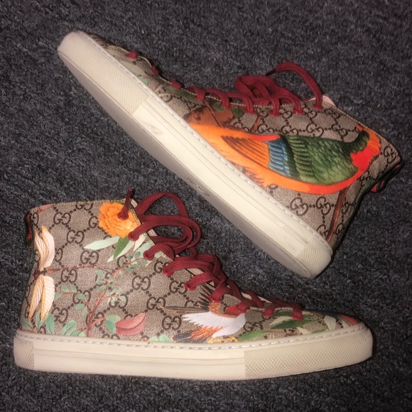 Gucci | Shoes | Sold Gucci Hummingbird High Top Sneakers | Poshmark
